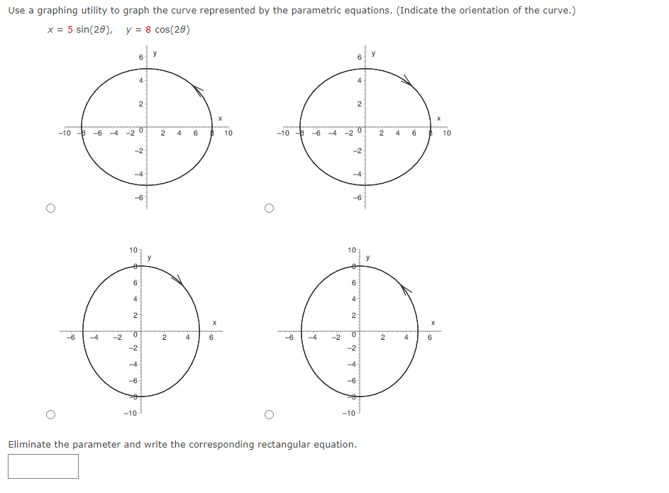 Solved Use a graphing utility to graph the curve represented | Chegg.com