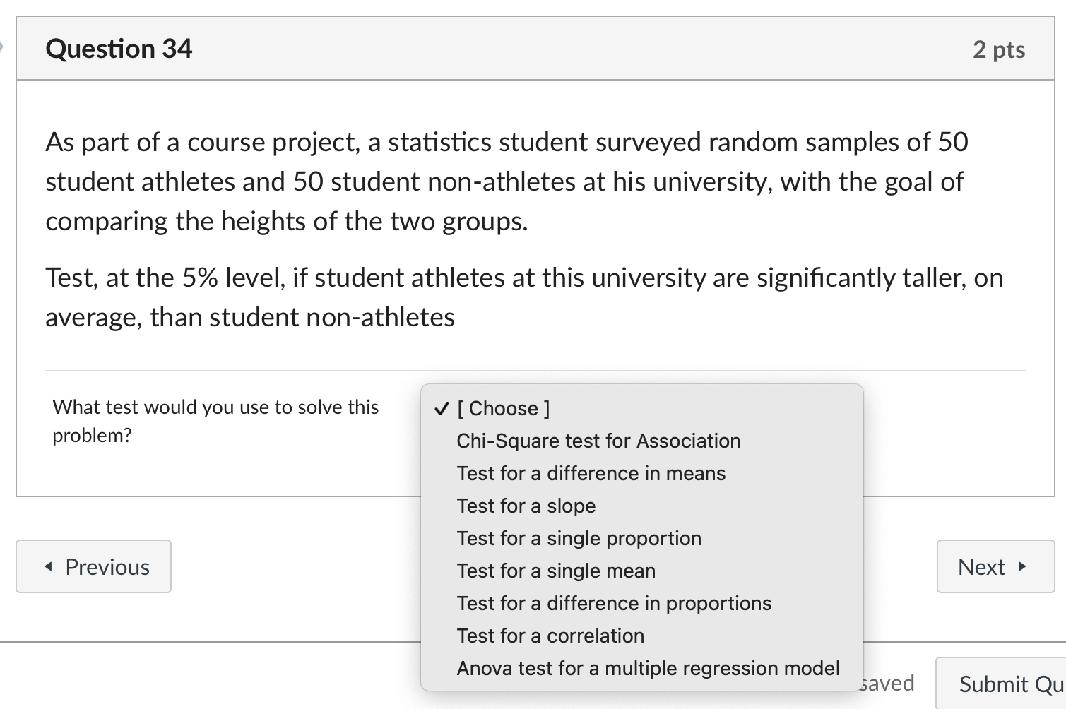 Solved As part of a course project, a statistics student | Chegg.com