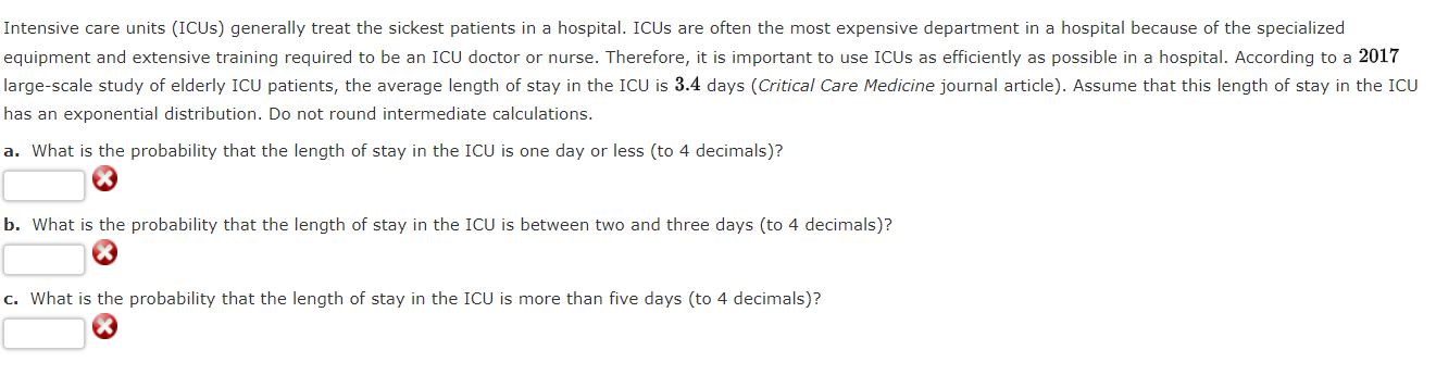 Solved Intensive care units (ICUs) generally treat the | Chegg.com