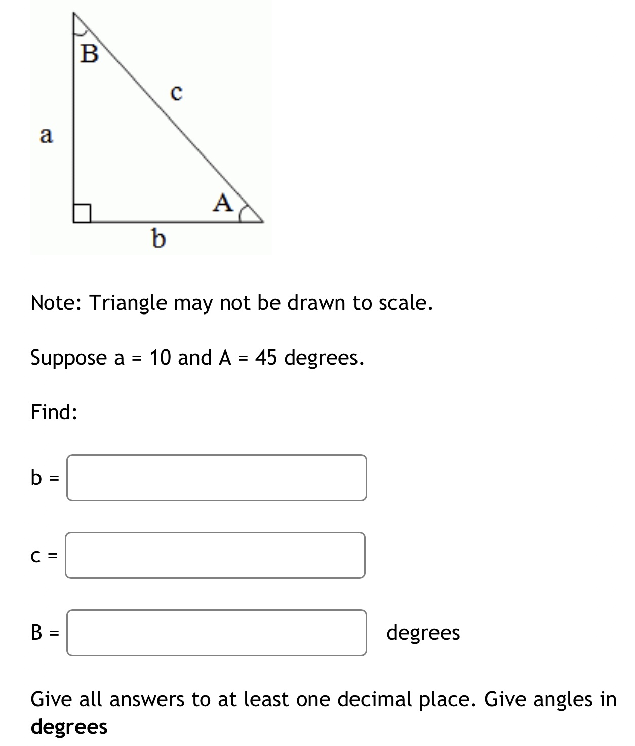 Solved Note: Triangle may not be drawn to scale. Suppose | Chegg.com