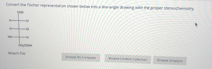 Solved Convert the Fischer representation shown below into a | Chegg.com