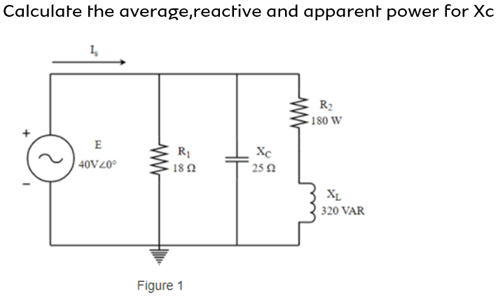 Solved Calculate the average,reactive and apparent power for | Chegg.com