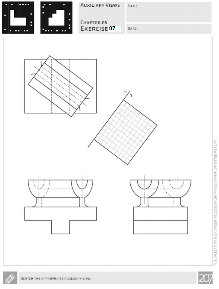 Solved AUXILIARY VIEWS NAME: CHAPTER Os EXERCISE 07 DATE 20 | Chegg.com