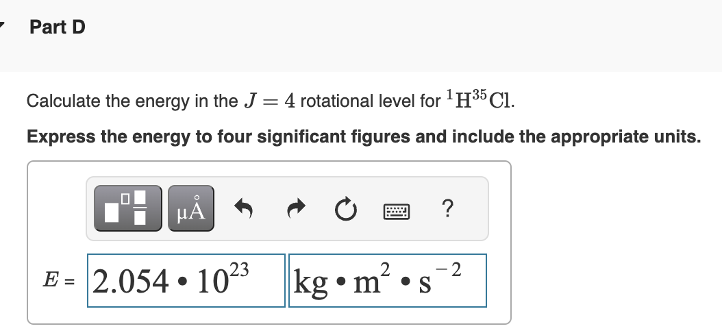 Solved Calculate the reduced mass for 1H35Cl, which has a | Chegg.com