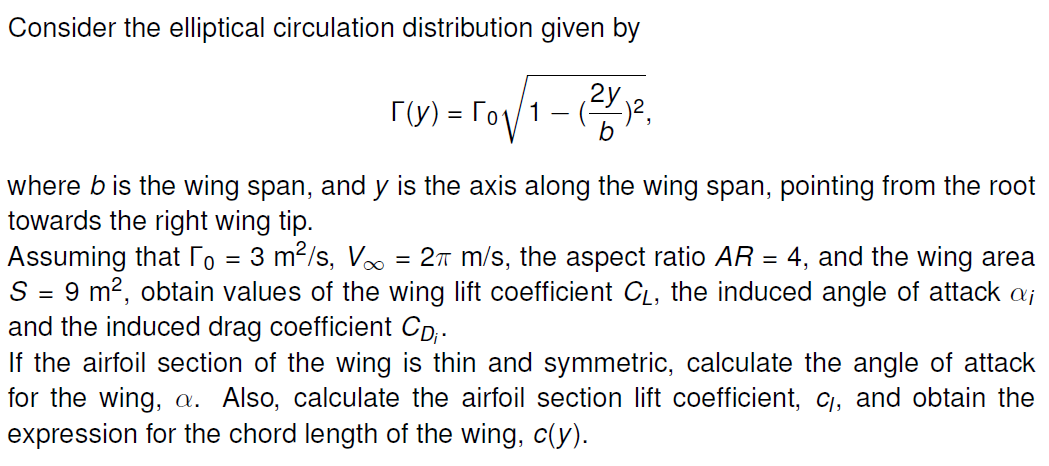 Solved Consider the elliptical circulation distribution | Chegg.com