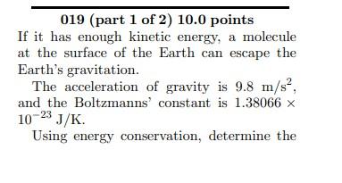 Solved 019 (part 1 of 2) 10.0 points If it has enough | Chegg.com