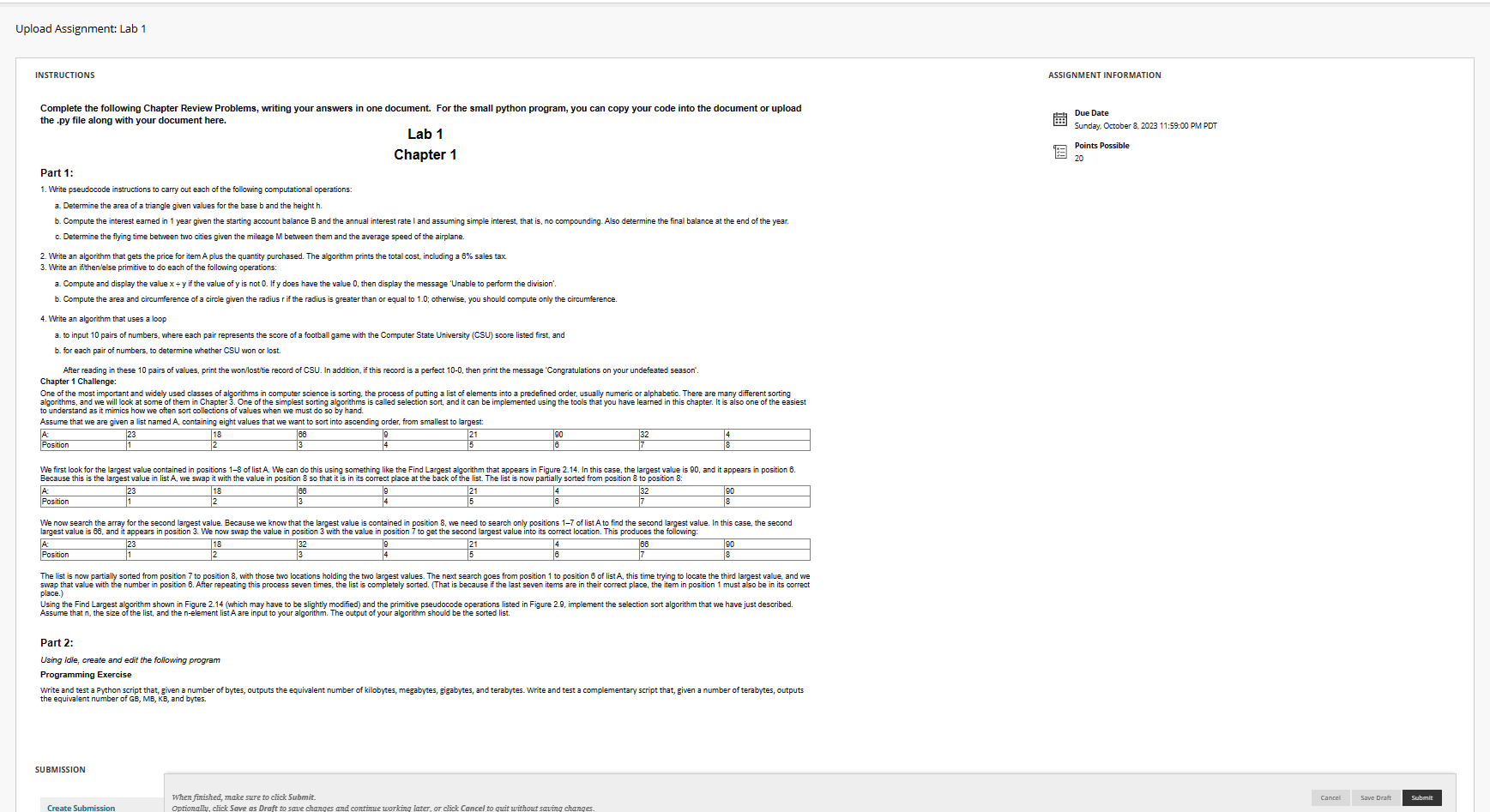 Solved INSTRUCTIONS ASSIGNMENT INFORMATION Complete the | Chegg.com