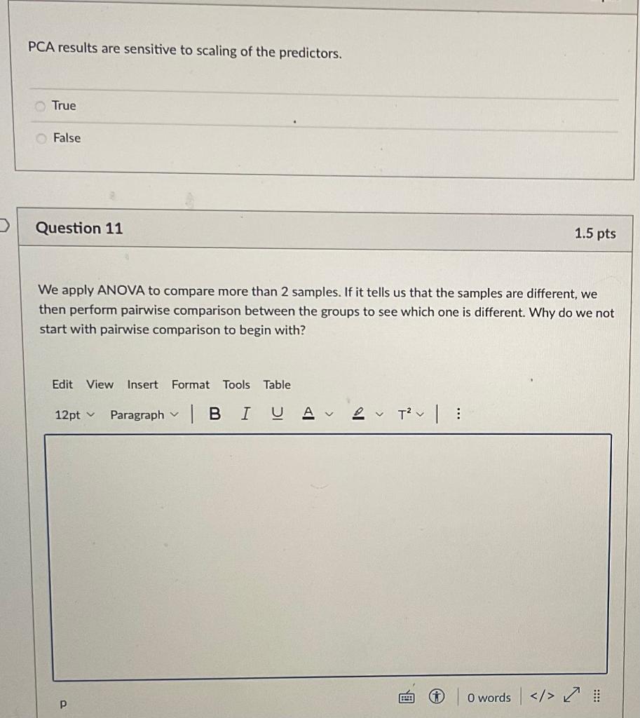 Solved PCA results are sensitive to scaling of the | Chegg.com