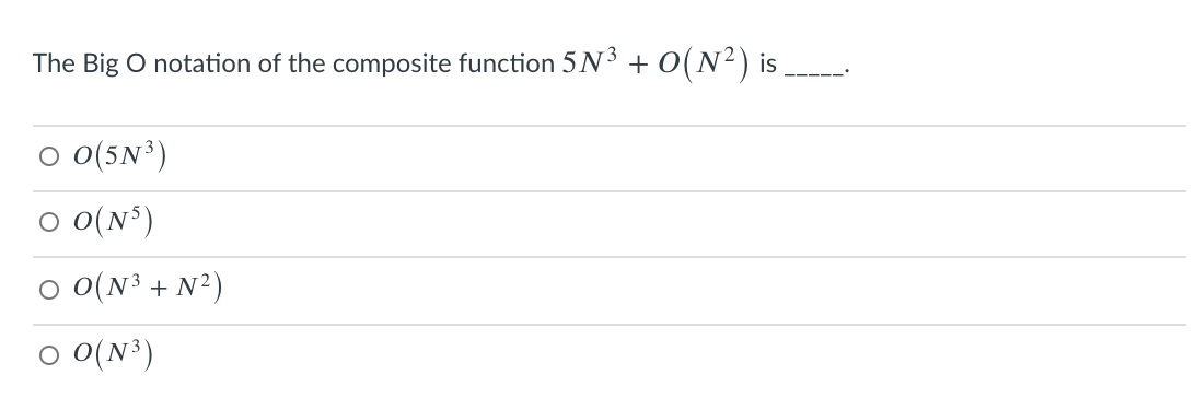 Solved Which of the following is an example of constant time | Chegg.com