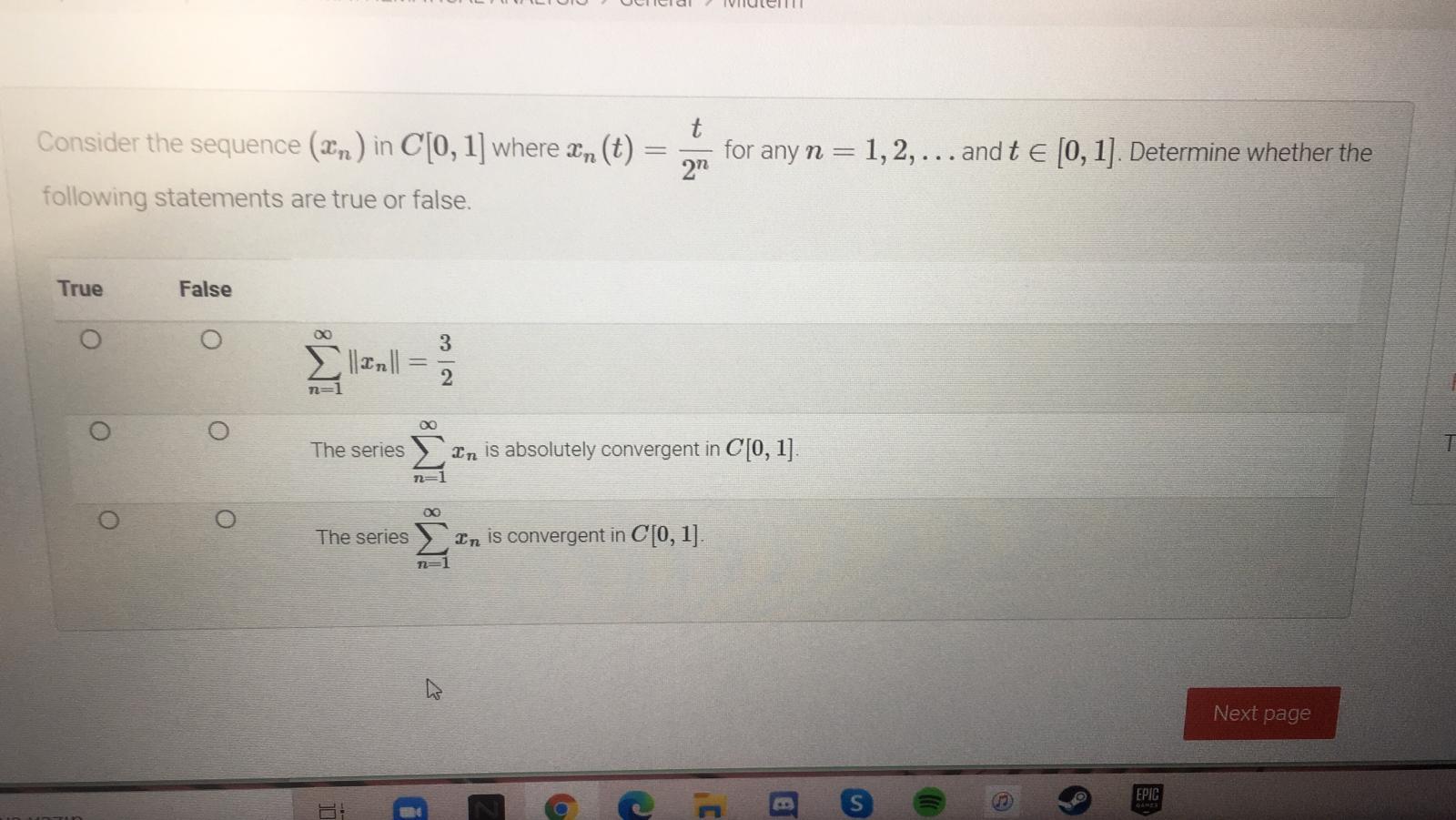 Solved ADVANCED MATHEMATICAL ANALYSIS Please solve step by | Chegg.com