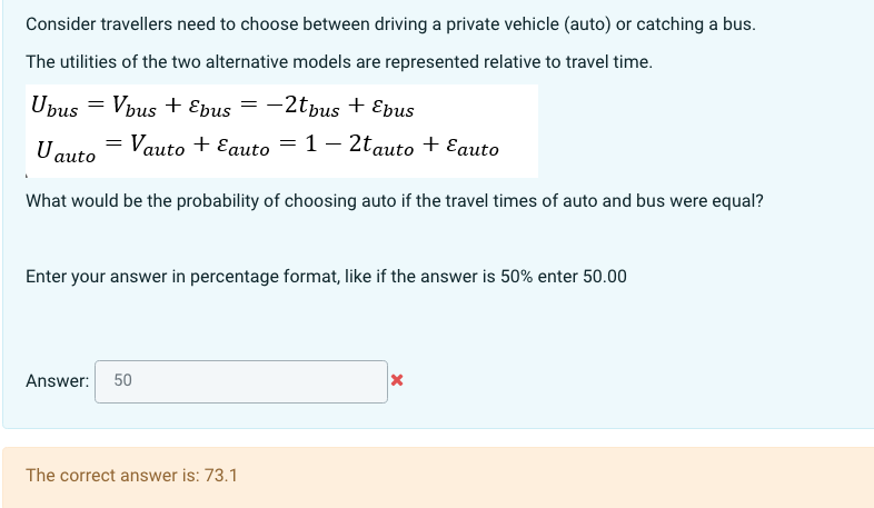 Solved Consider travellers need to choose between driving a | Chegg.com