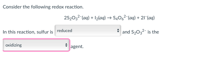Solved Consider the following redox reaction. 2 | Chegg.com