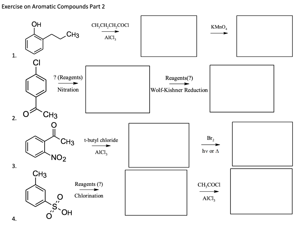 Solved Exercise on Aromatic Compounds Part 2 OH CH3 ? | Chegg.com