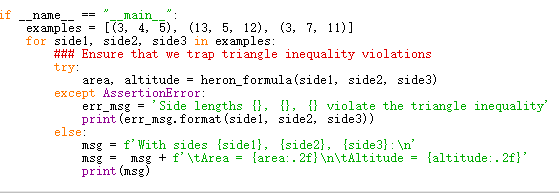 Solved Problem 1 (prob1.py) If the three side lengths of a | Chegg.com