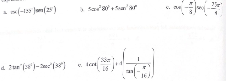 Solved 5. Use the properties of the trigonometric functions | Chegg.com