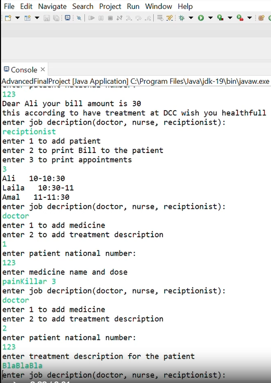 Solved Java codeScenario: A dental care clinic (DCC) at | Chegg.com