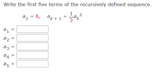 Solved Write the first five terms of the recursively defined | Chegg.com