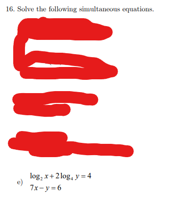 Solved Solve the following simultaneous | Chegg.com