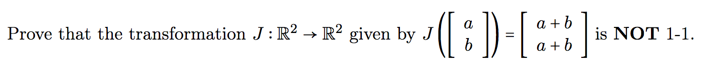 Solved . Prove that the transformation J: R2 → R2 given by J | Chegg.com