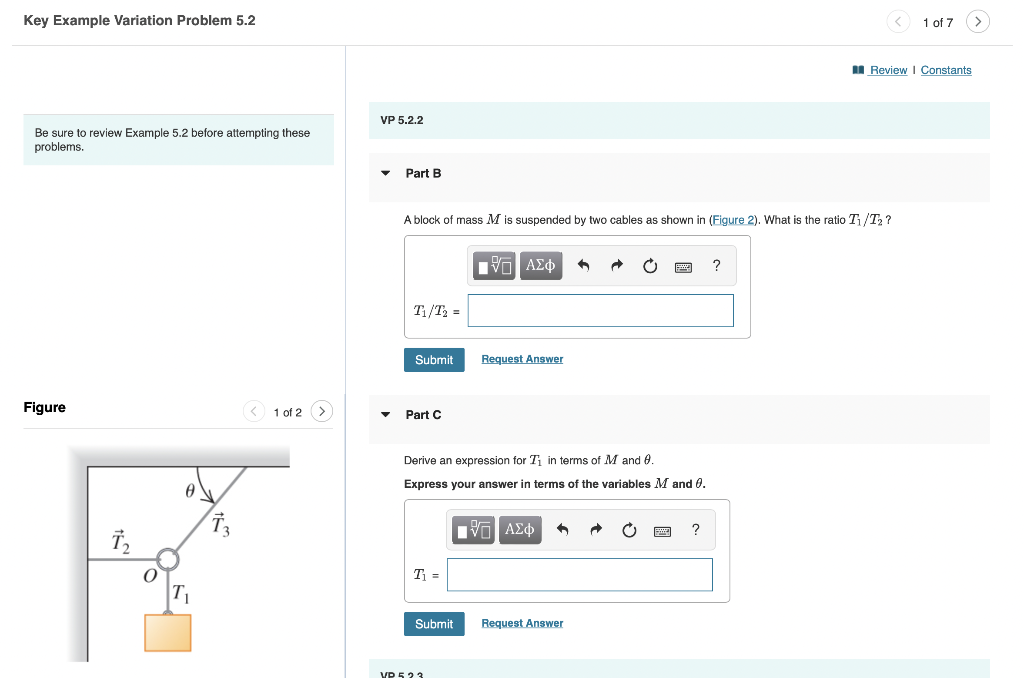 Solved Key Example Variation Problem 5.2 Be sure to review | Chegg.com