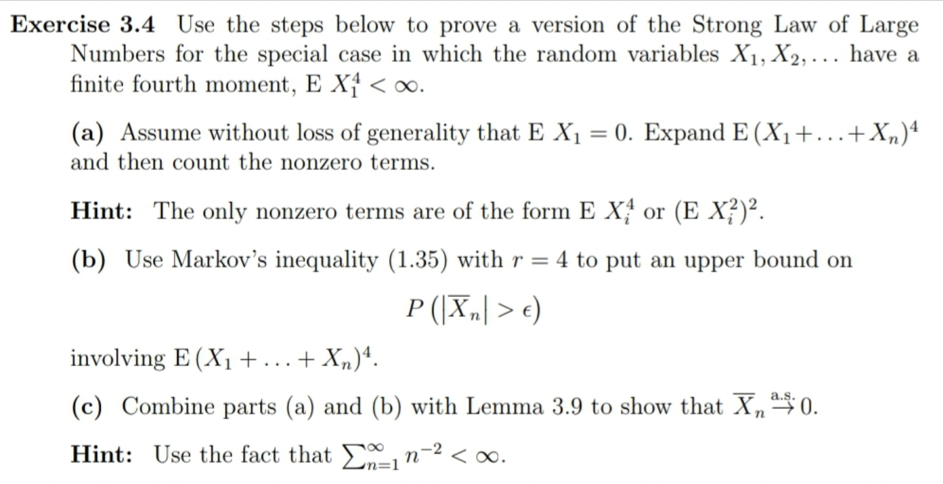 Solved ercise 3.4 Use the steps below to prove a version of | Chegg.com