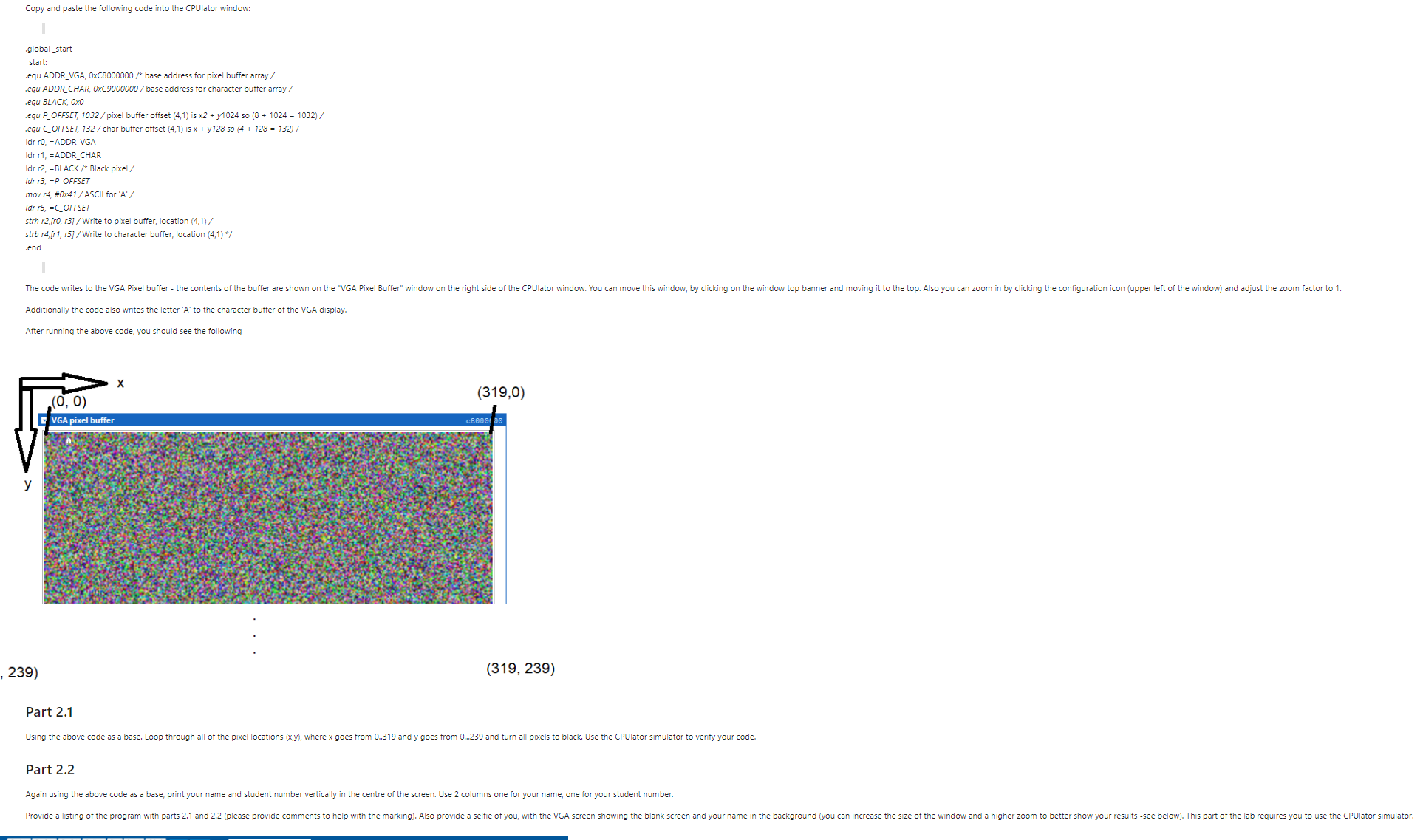 Solved Copy and paste the following code into the CPUlator | Chegg.com