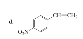 Solved CH=CH2 d. O2N | Chegg.com