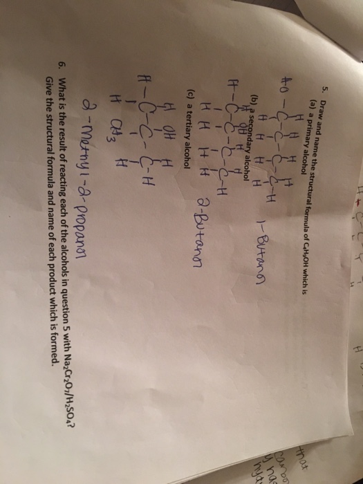 Solved Draw and name the structural formula of C_4 H_9 OH | Chegg.com