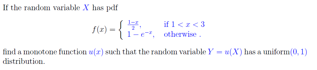 Solved If the random variable X has pdf f(x) = { 1-2 2 1 if | Chegg.com