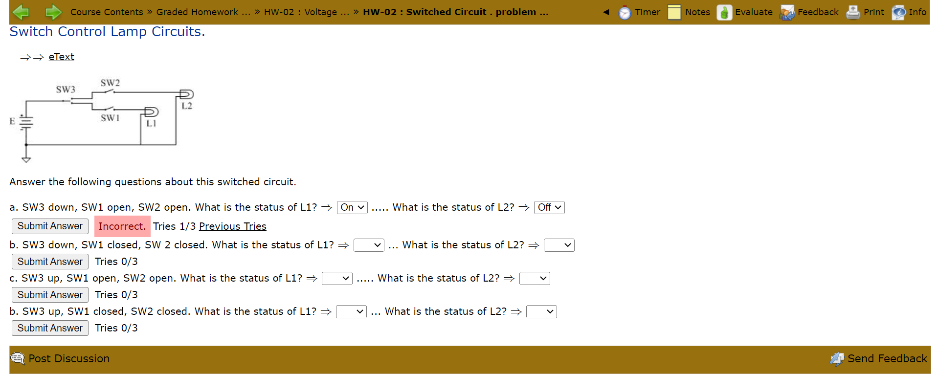 Solved Answer the following questions about this switched | Chegg.com