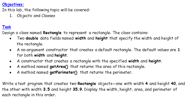 Solved Objectives: In this lab, the following topic will be | Chegg.com
