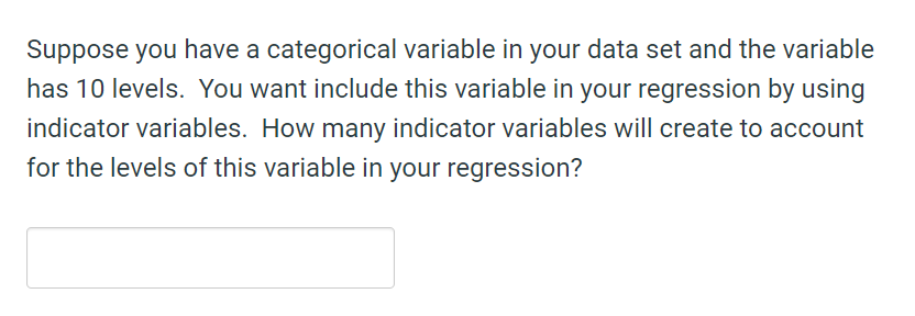 Solved Suppose you have a categorical variable in your data | Chegg.com