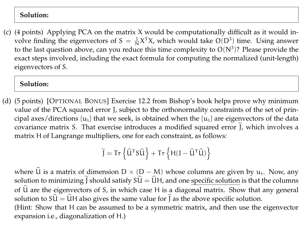 PRML - Assignment 2 Question 4 Please give detailed | Chegg.com