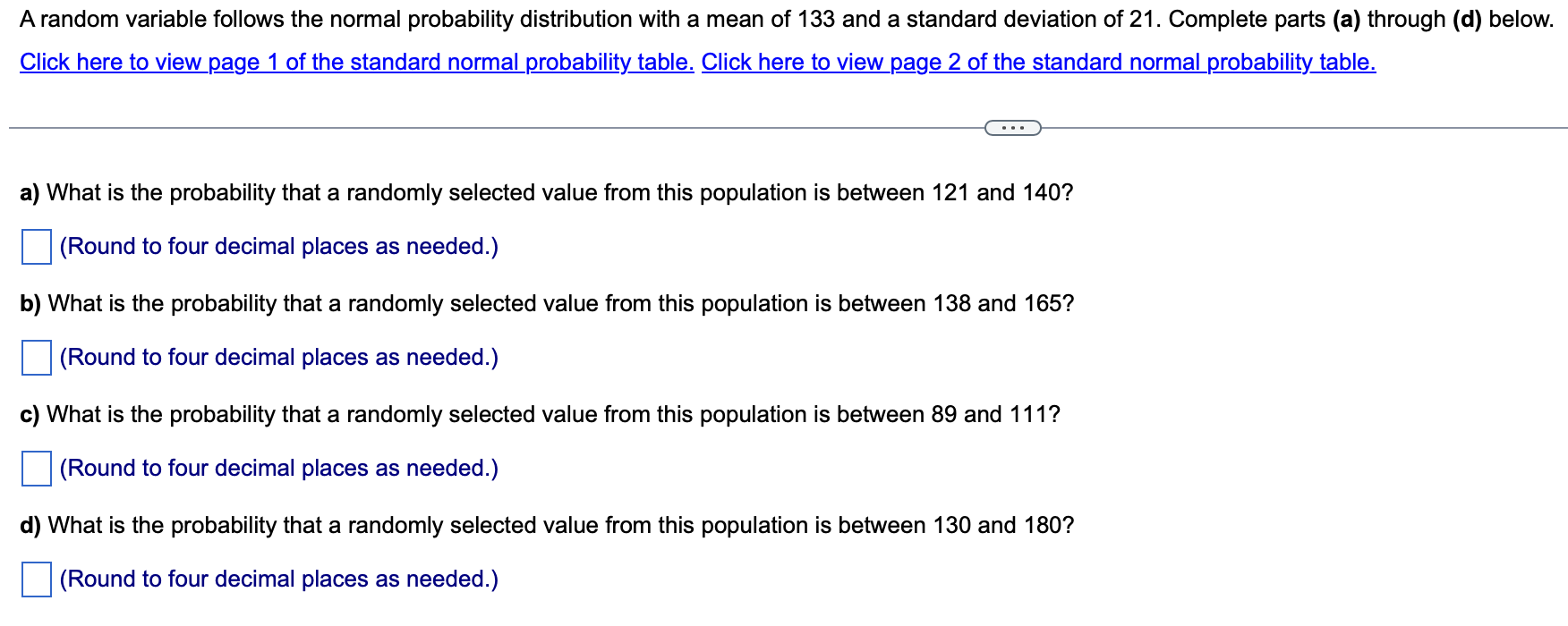 Solved A random variable follows the normal probability | Chegg.com