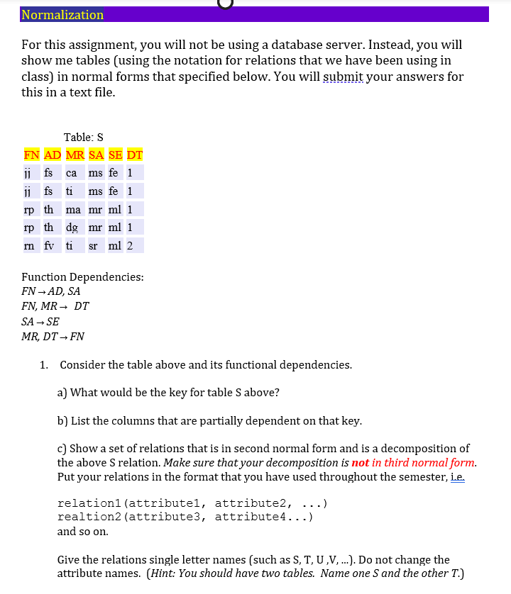 Solved For this assignment, you will not be using a database | Chegg.com