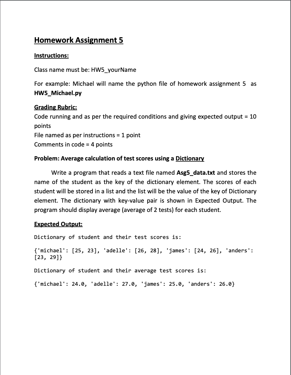 Solved Write A Program That Reads A Text File Named