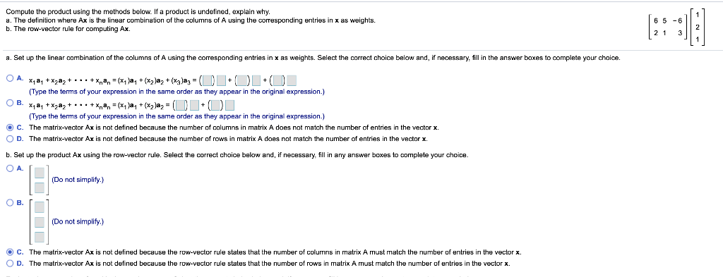 Solved Compute the product using the methods below. If a | Chegg.com Solved Compute the product using the methods below. If a | Chegg.com