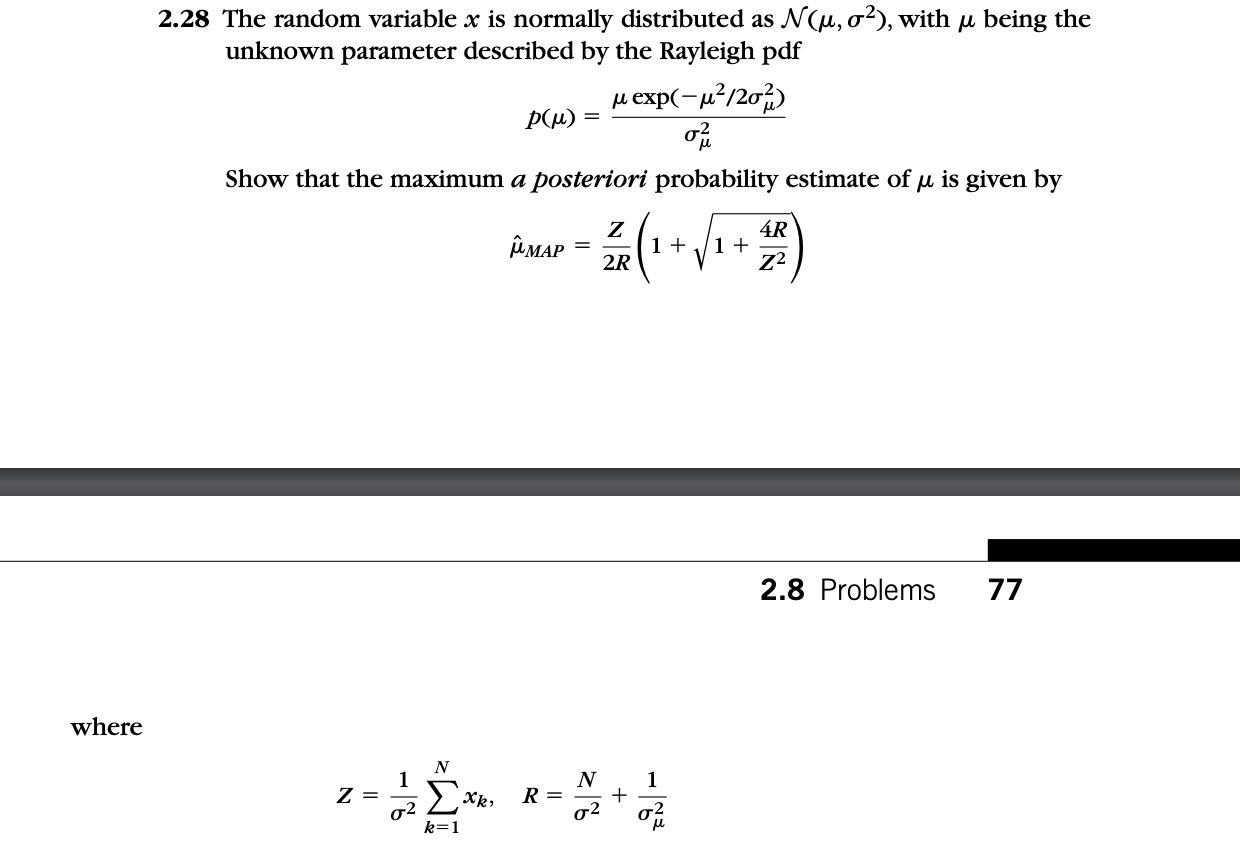 Solved 2.28 The random variable x is normally distributed as | Chegg.com