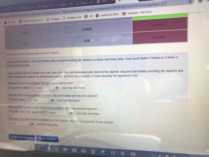 Solved 18STAT213/213F18 Schedule -Peer Assi of the | Chegg.com