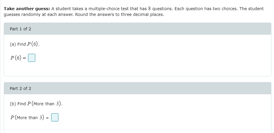 Solved Take another guess: A student takes a multiple-choice | Chegg.com