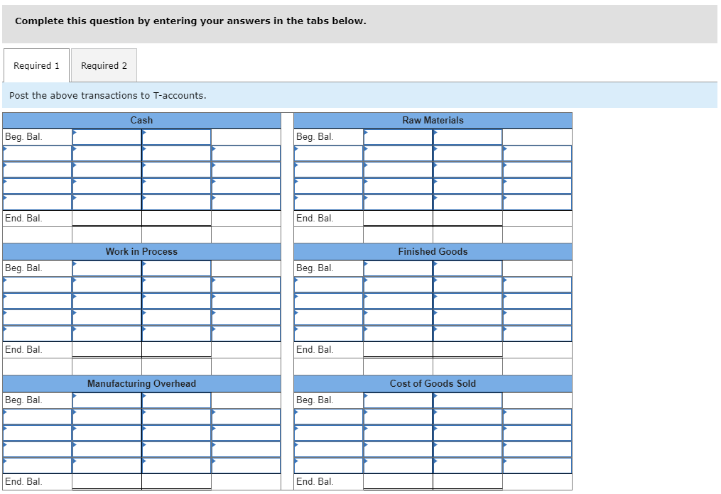 Solved Exercise 3-2 Prepare T-Accounts [LO3-2, LO3-4] Jurvin | Chegg.com