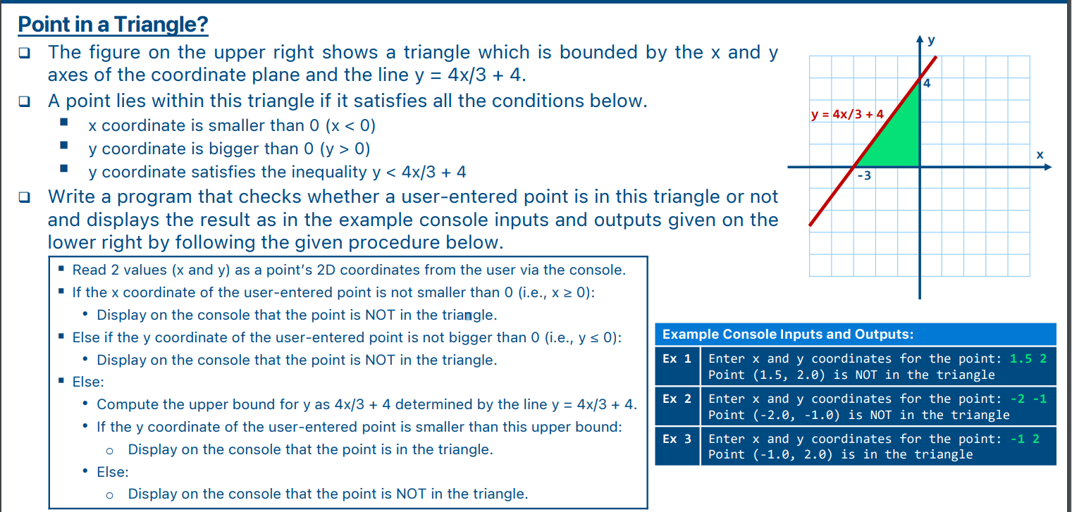 Solved Point in a Triangle? The figure on the upper right | Chegg.com