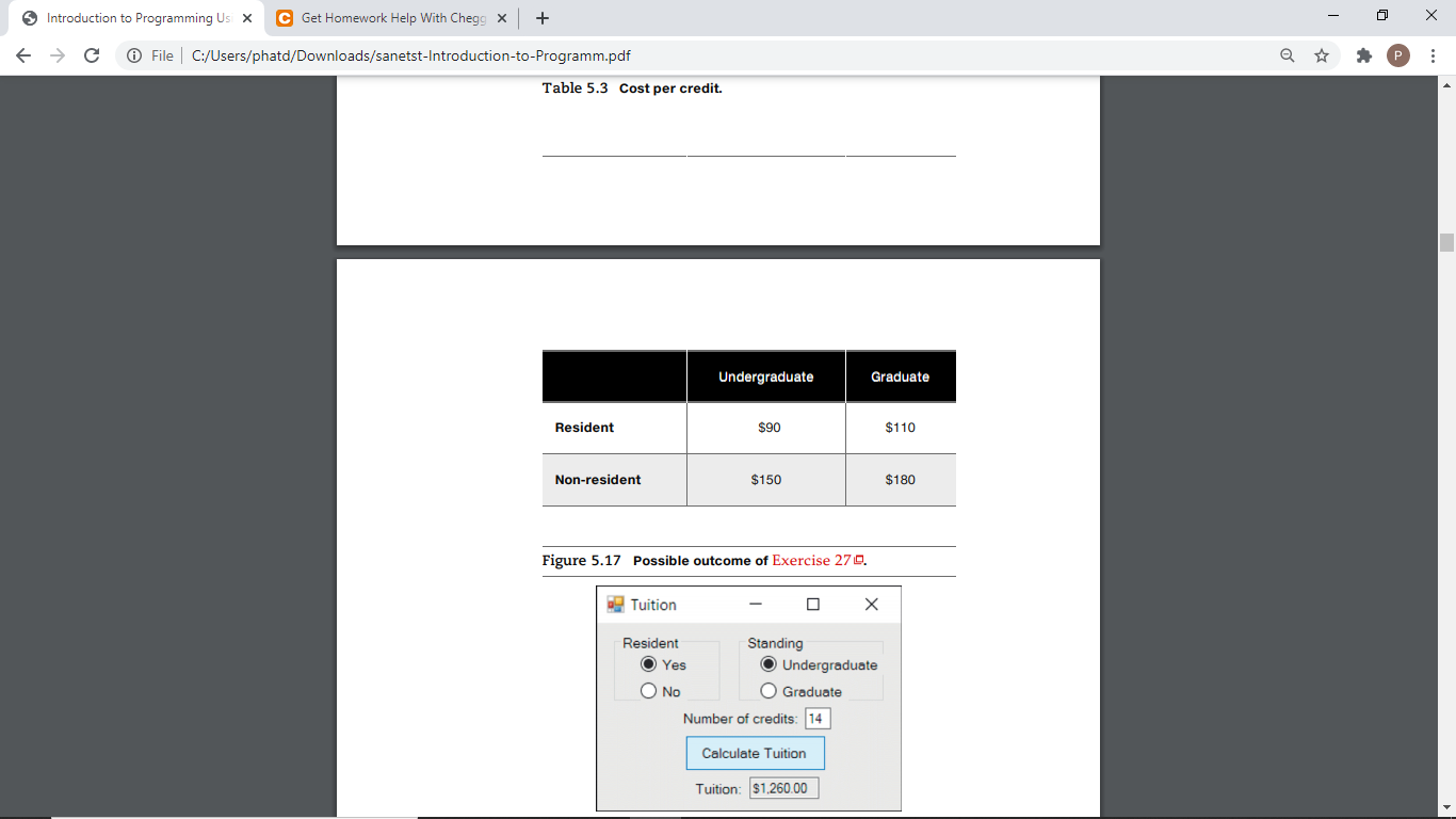 In Introduction to Programming Using Visual Basic | Chegg.com