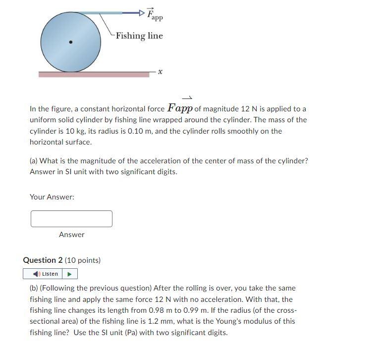 Solved In the figure, a constant horizontal force Fapp of | Chegg.com