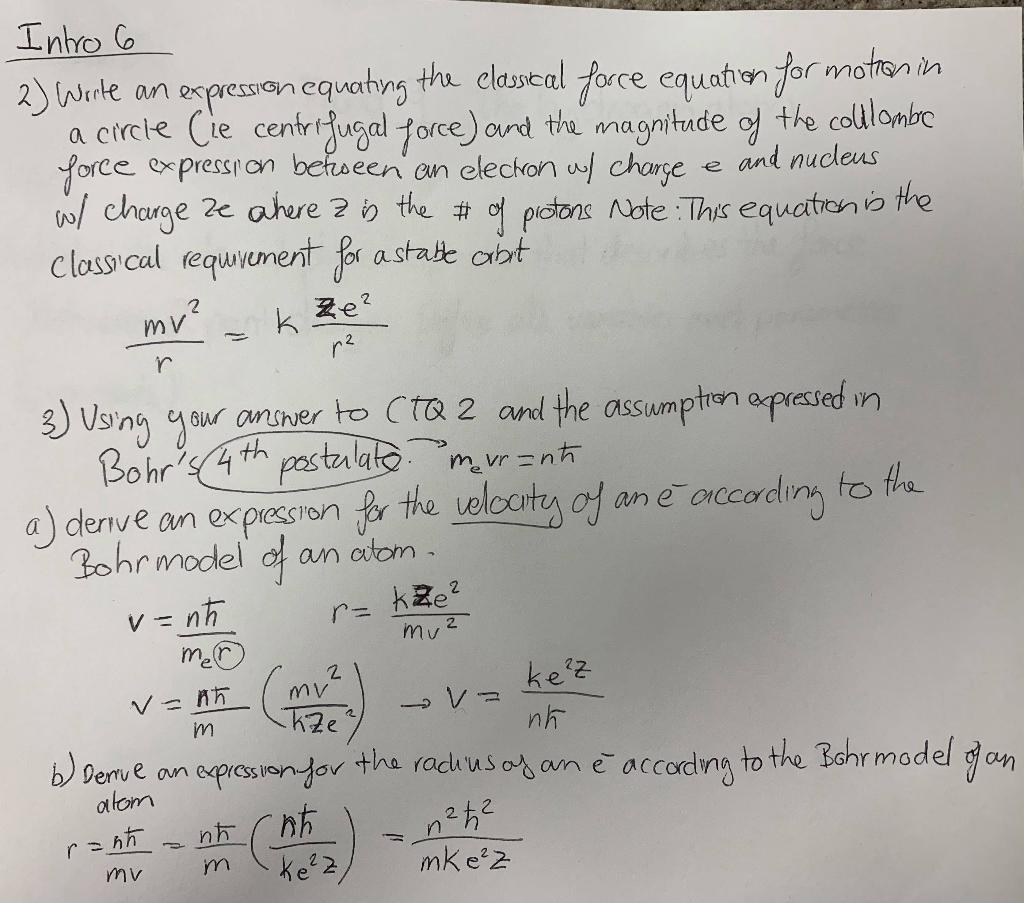 Solved 1)Using the classical expression for total energy | Chegg.com