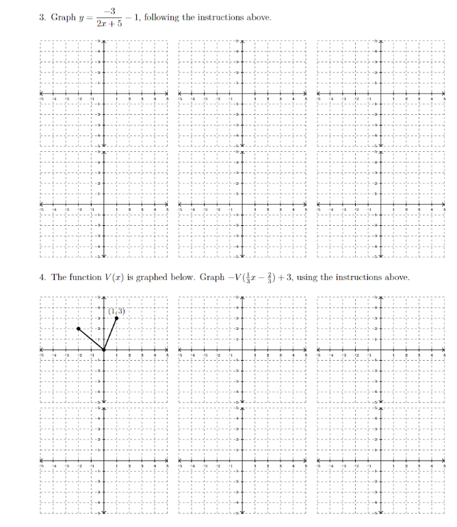 Instructions: For Problems 1-4, on the first set of | Chegg.com