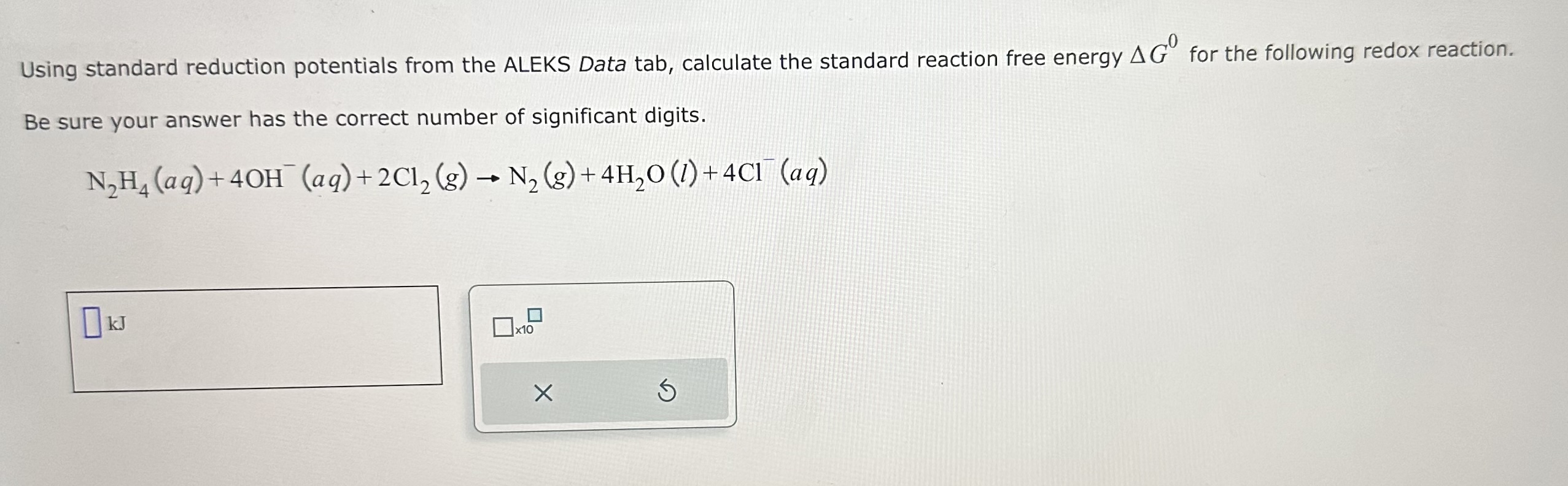 Using standard reduction potentials from the ALEKS | Chegg.com