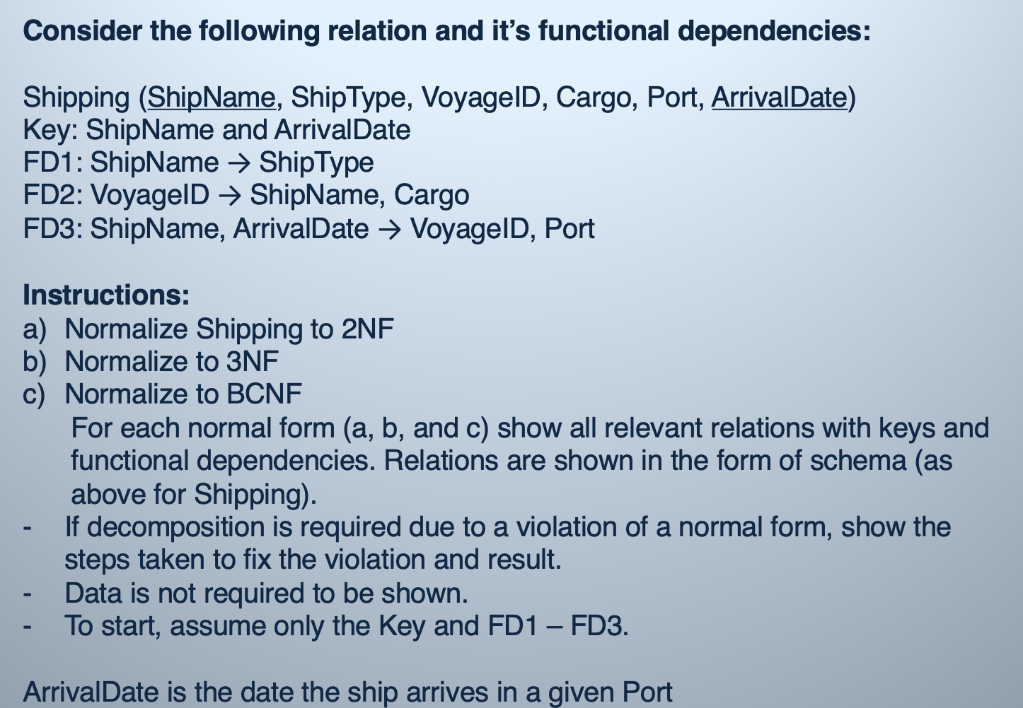 Solved Consider the following relation and it's functional | Chegg.com