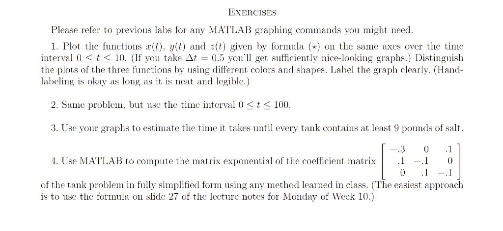 EXERCISES Please refer to previous labs for any | Chegg.com