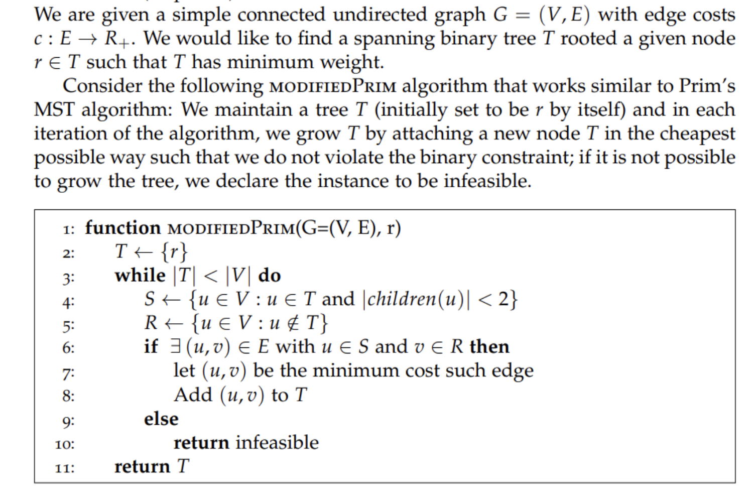 Solved Could someone give a counter example to this problem, | Chegg.com